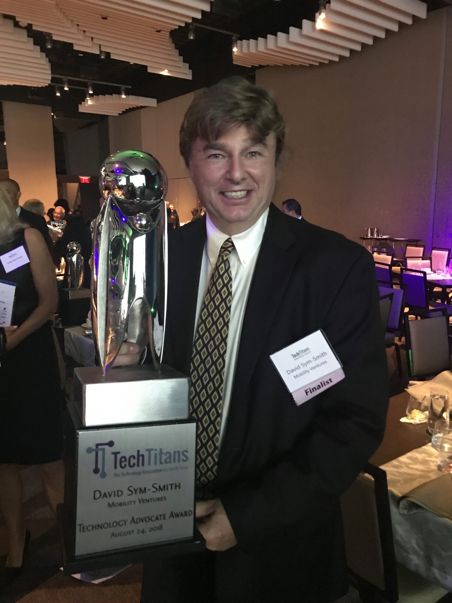 David Sym-Smith of Mobility Ventures Wins Tech Titans’ Technology Advocate Award 2018 | Mobility ...